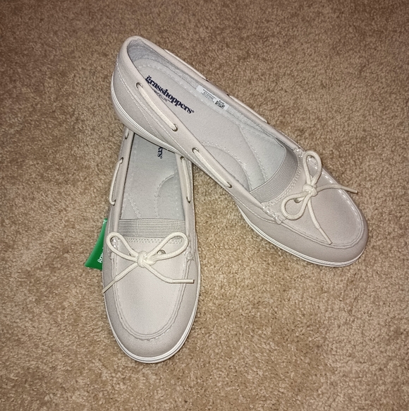Grasshoppers | Shoes | Grasshoppers Memory Deluxe Light Gray Loafers 8 ...